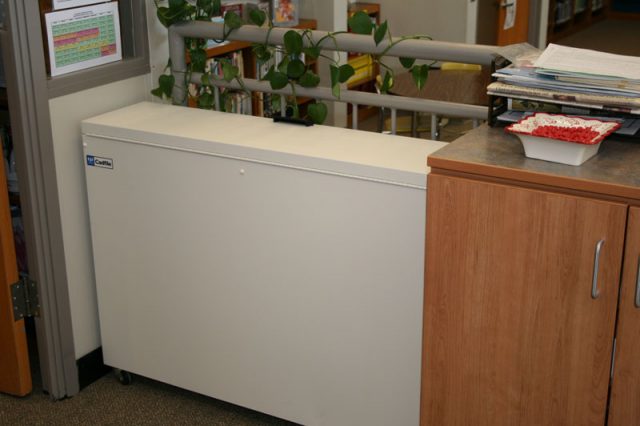 School Map Storage at Jefferson Middle School - Ulrich Fabrication Inc