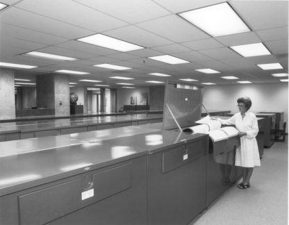 Map Storage Cabinets at University of Arizona Map Library