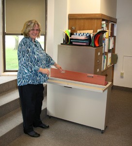 Poster and Bulletin Board storage clymer 2 - Ulrich Fabrication Inc